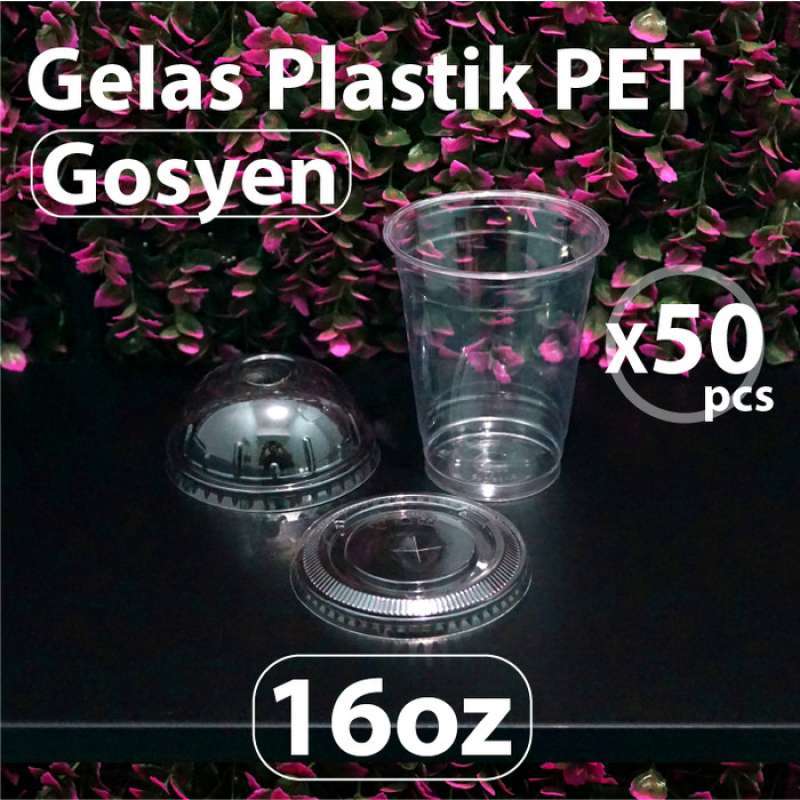 Jual Gelas Plastik Pet 16 Oz - Merk Gosyen - Gelas Kopi Jus Ice - Tanpa Tutup Di Seller Sentry ...