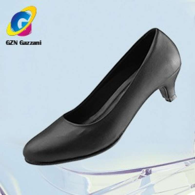 Promo Bossindo Sepatu Heels Wanita Kerja High Heels 3cm Black & White ...