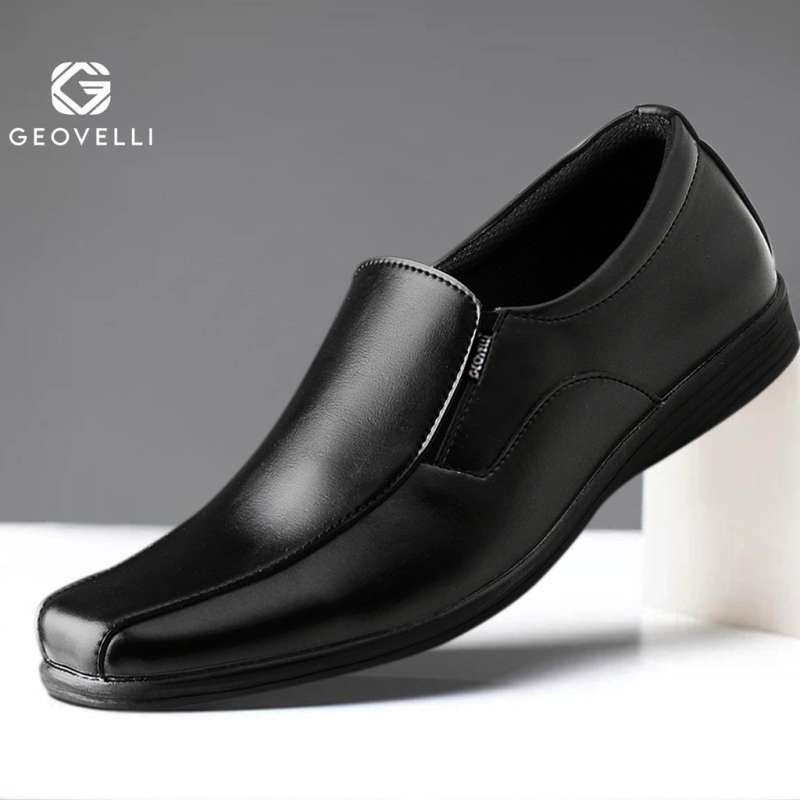 Promo Bossindo G-001002 - Pantopel Pria Sepatu Hitam Kulit Asli Swedian ...