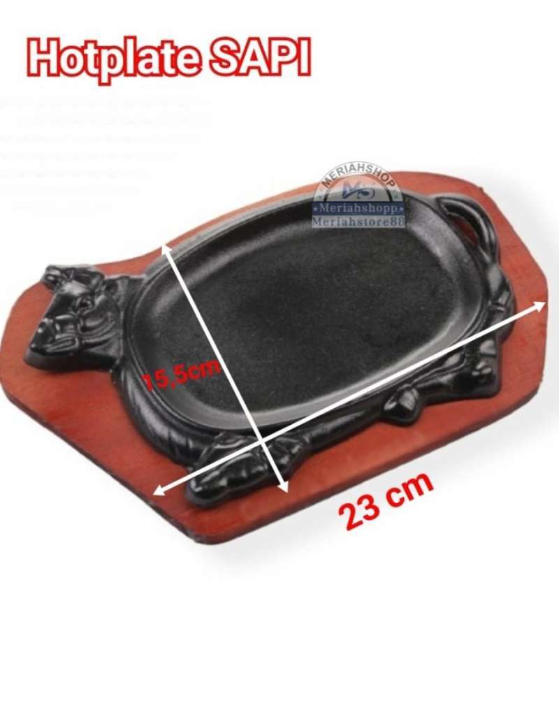 Jual Hotplate Hot Plate Sapi Buffalo Piring Steak Grill Die Cast Iron ...