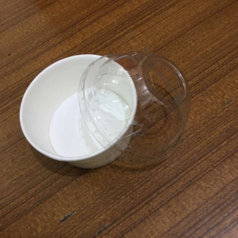Jual Paper Cup Ice Cream Uk. 5 Oz + Lid Dome (isi 50 Pcs) Di Seller ...