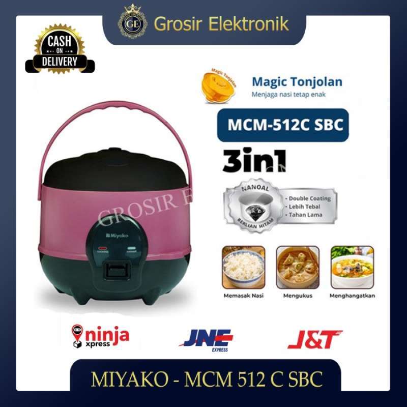 Promo Rice Cooker 3 In 1 - Miyako Mcm 512 C Sbc Magic Warmer Plus 1.2 ...