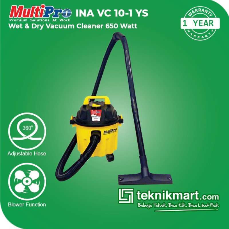 Promo Multipro Ina Vc 10-1 Ys 650 Watt Vacuum Cleaner Wet & Dry Diskon ...