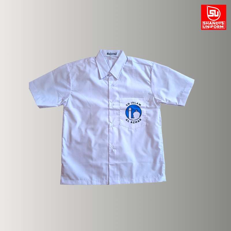 Jual Baju Seragam Sekolah Sd Al-azhar Model Kemeja Putih Lengan Pendek ...