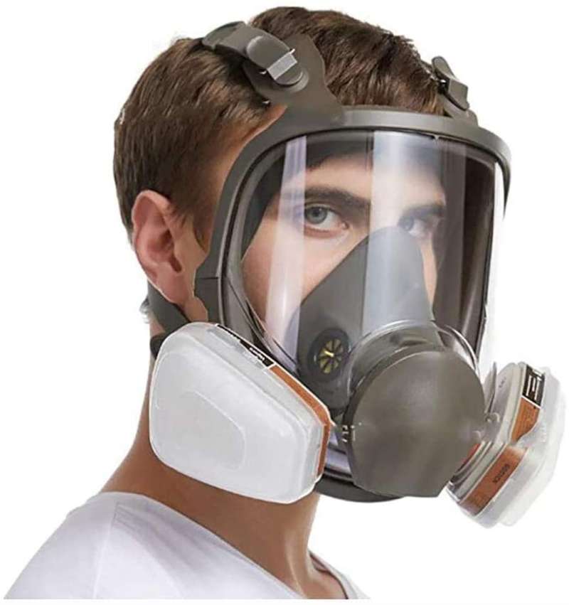 Jual Masker Filter Karbon Respirator Full Face Industrial Safety Shield ...