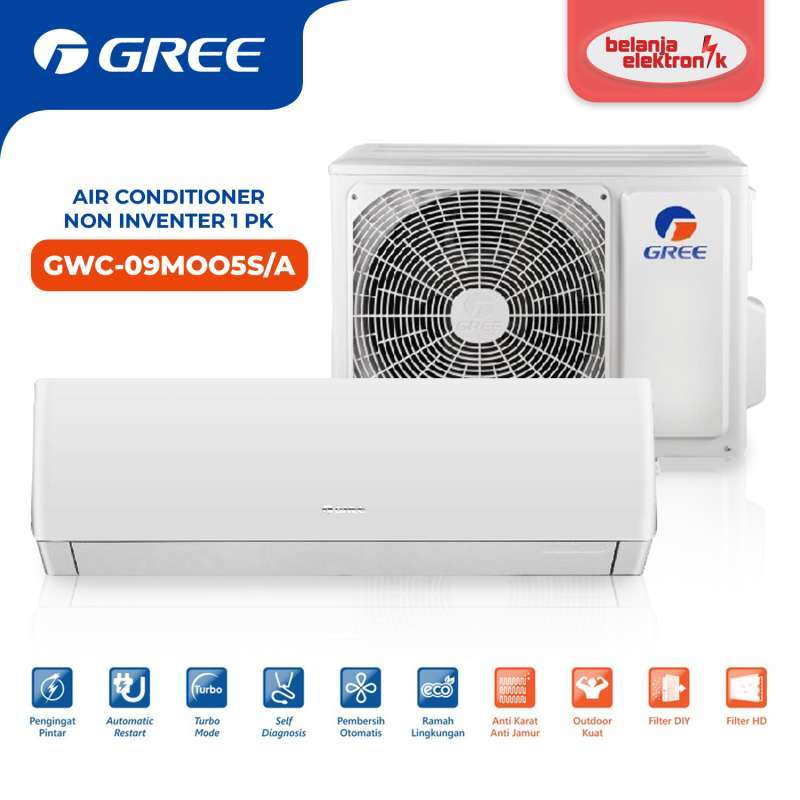 Jual Air Conditioner Gree Ac 1 Pk Standard Gwc-09moo5s Non Inverter ...