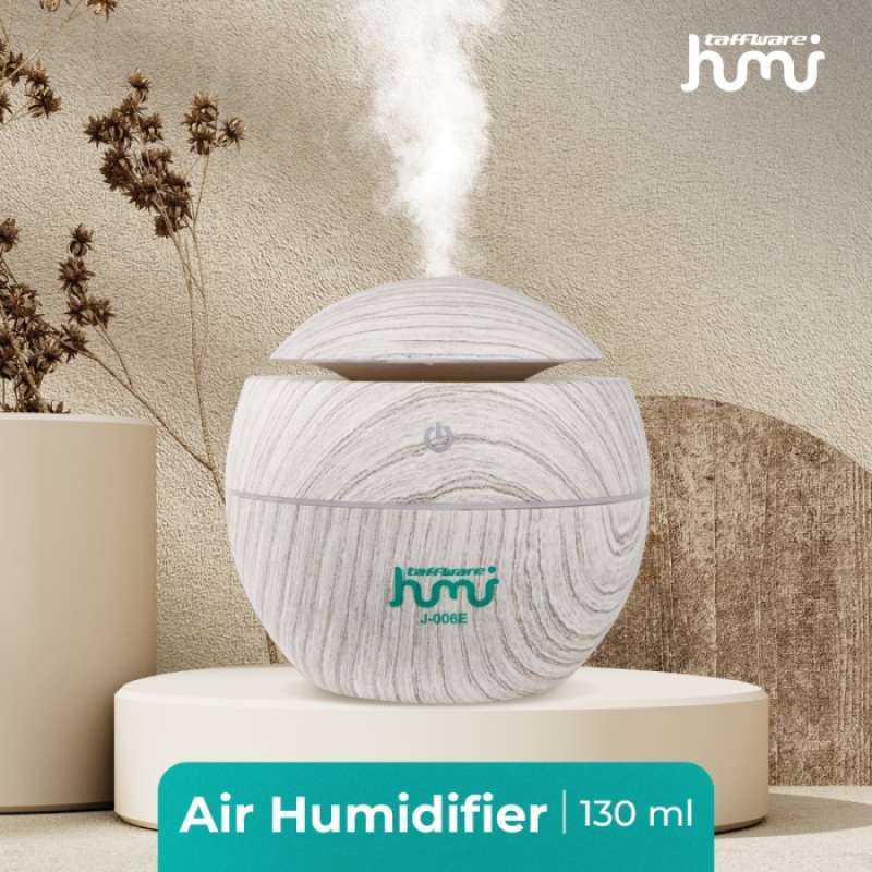 Promo Humi Air Humidifier Ultrasonic Aromatherapy Wood 130ml J 006e White Diskon 23% Di Seller ...
