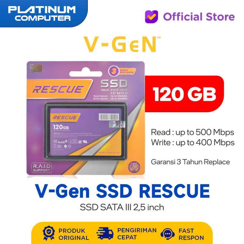 Jual Ssd V-gen Rescue Sata Iii - 120 Gb Di Seller Platinum Computer ...