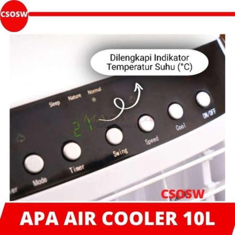 Promo Air Cooler Apa 10ltr Penyejuk Udara 100watt 10l Ac Portable ...