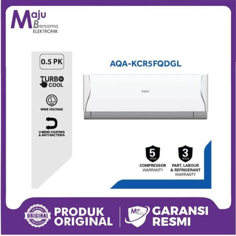 Promo Aqua Ac Split Standard Turbo Cool 0.5 Pk Aqa-kcr5fqdgl Ac 1/2 Pk Diskon 23% Di Seller ...