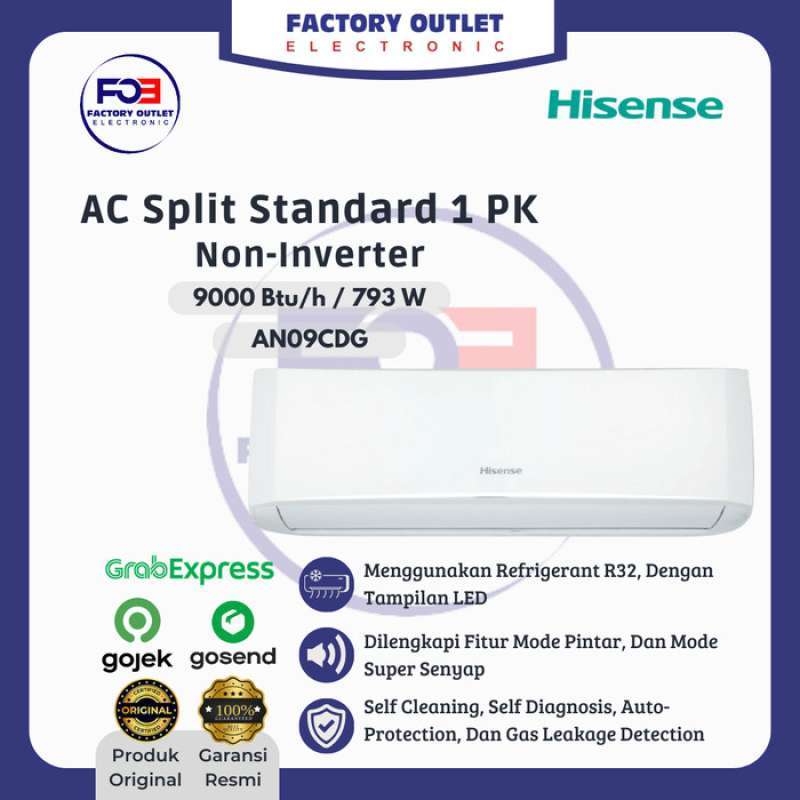 Promo Hisense Ac Standard 1 Pk - An09cdg Unit Only Khusus Jabodetabek ...
