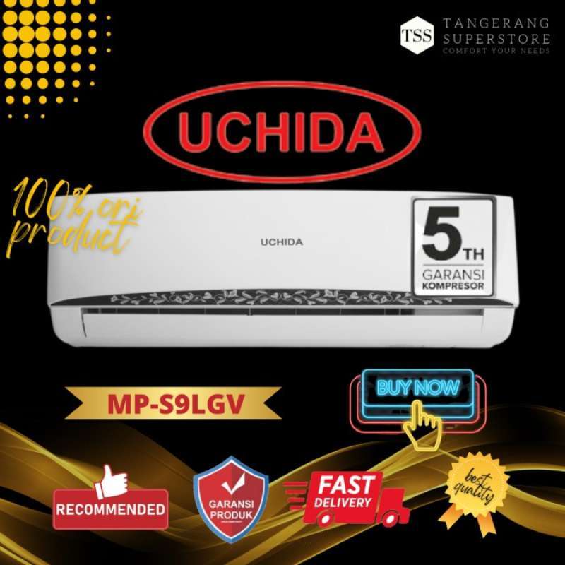 Promo Ac Uchida Standard 1pk Mp-s9lgv Mps9 Lgv Smart Kompresor Turbo Cooling Diskon 23% Di ...