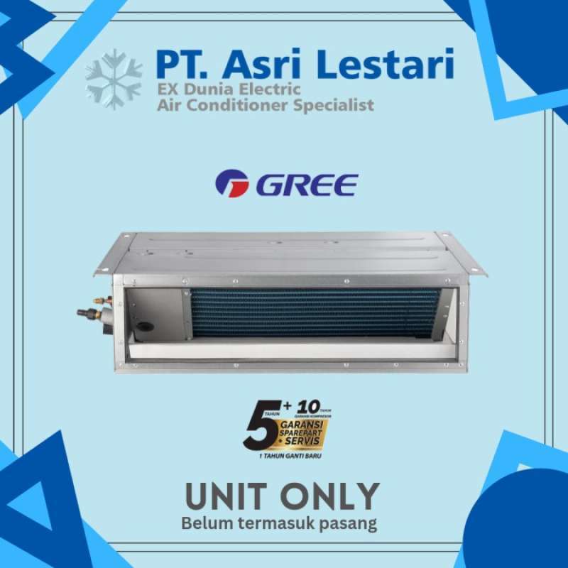 Promo Gree Ac Split Duct 5 Pk Gu-140phs/a-k R410 3 Phase Diskon 23% Di Seller Aramaki Store ...