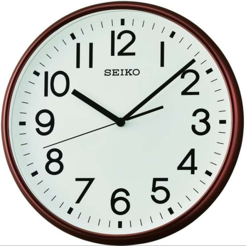 Promo Jam Dinding Seiko Japan Qxa677b Qxa677 Brown Original Diskon 23% ...