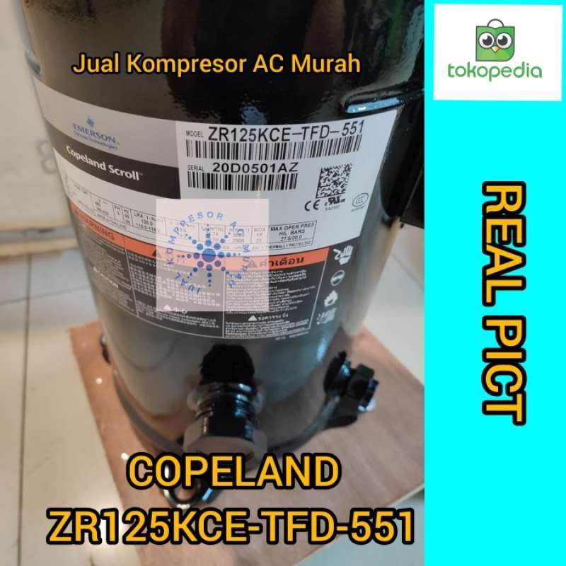 Promo Compressor Copeland Zr125kce-tfd-551 / Kompresor Scroll Zr125 Diskon 23% Di Seller ...