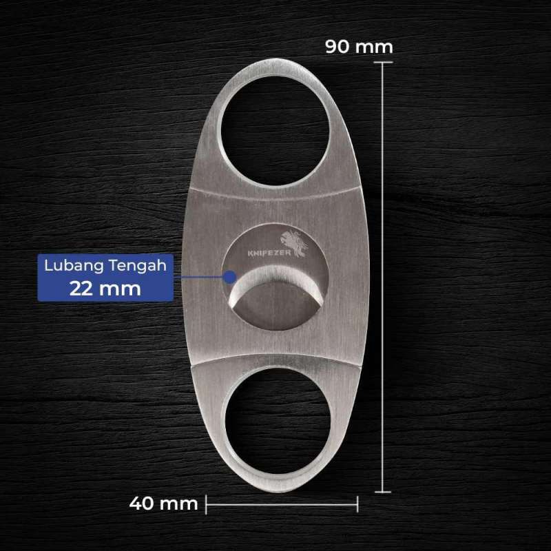 Jual Pemotong Rokok Cerutu Cigar Cutter Double Blade Ec-50a Tatakan ...