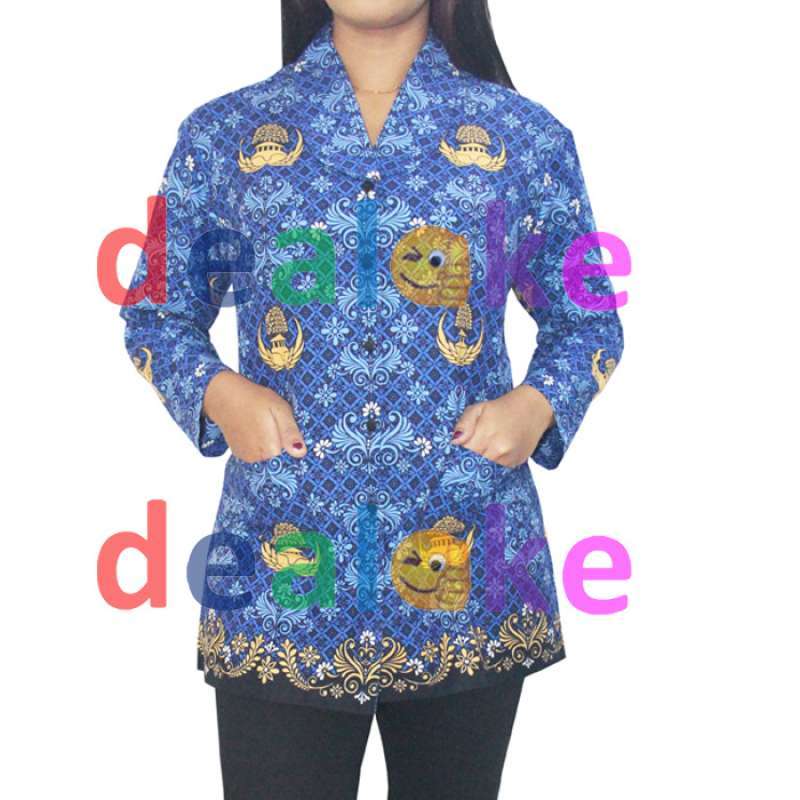 Jual Seragam Korpri Terbaru Blus Batik Wanita Non Furing 40s Lengan Panjang - S Di Seller Mama ...