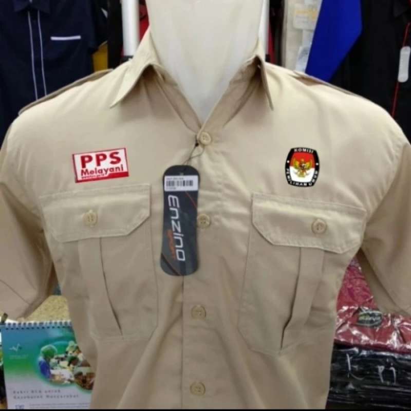 Jual Kemeja Lengan Pendek Pps Kpu Seragam Kerja Pdh Kpu Pps Di Seller ...