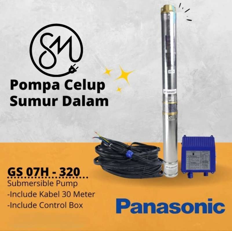 Jual Pompa Air Celup Panasonic Gs 07h 320 Sumur Dalam Sumersible Pump 3 ...
