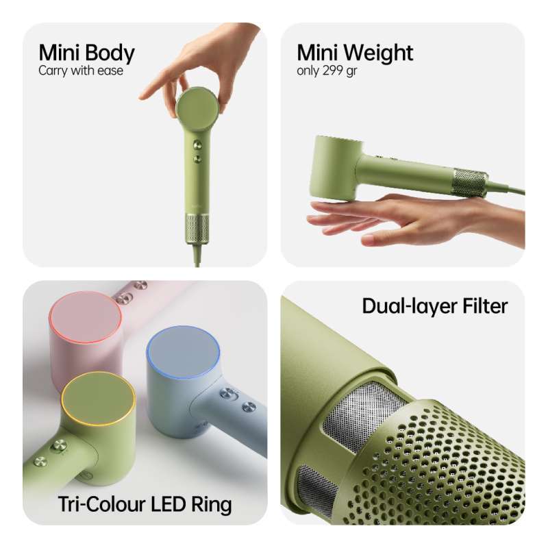 Promo Laifen Mini High Speed Hair Dryer Pengering Rambut - Blue Diskon 40% Di Seller Laifen ...