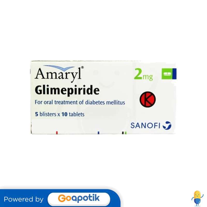 Promo Amaryl 2 Mg Box 50 Tablet Diskon 2% Di Seller Apotek Anda Medan - Sei Putih Tengah, Kota ...