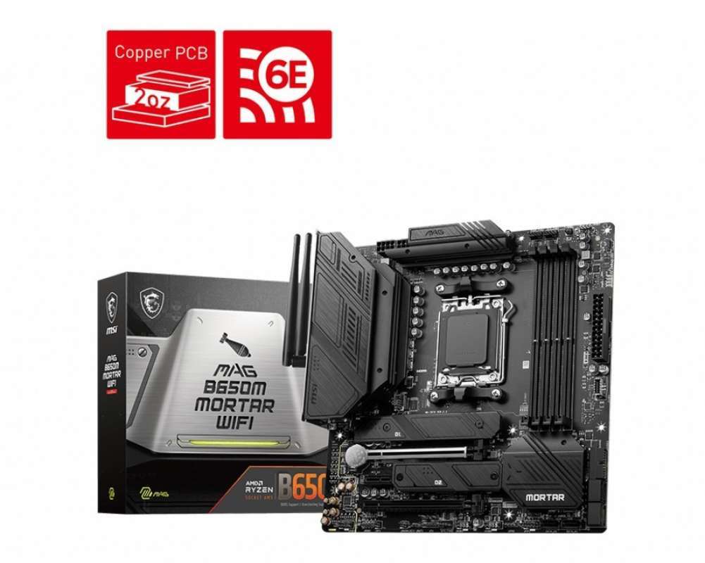 Jual Motherboard Msi B650m Mortar Wifi (am5, Amd B650, Ddr5, Usb3.2 ...