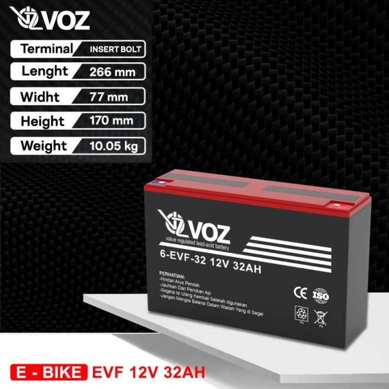 Jual Battery Voz 6-evf-32 12v 32ah Battery Deep Cycle Electric Vehicle ...