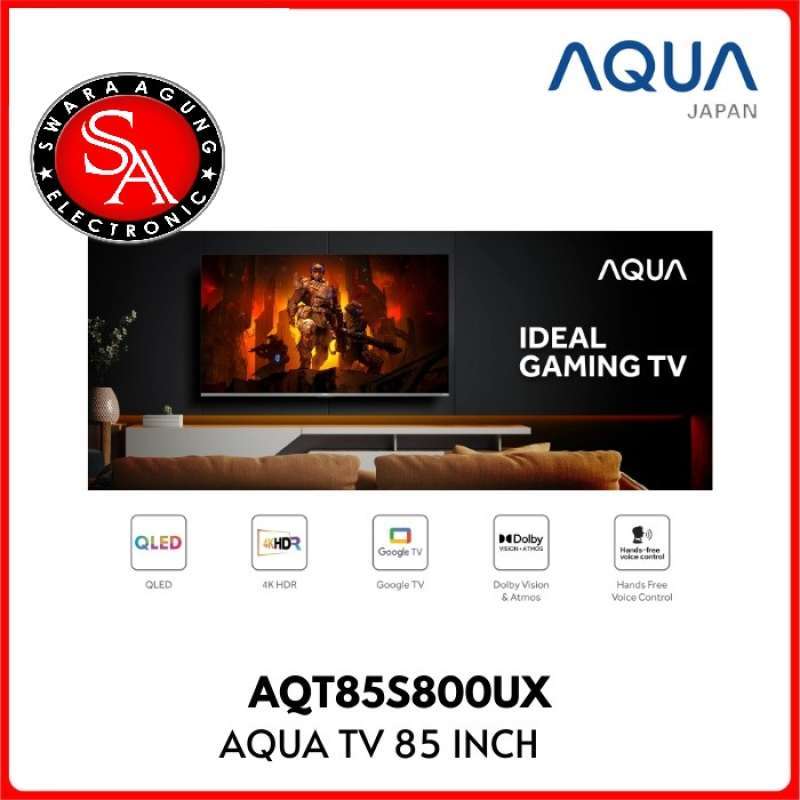 Promo Qled Uhd 4k Google Tv 85 Inch Aqua Type : Aqt-85s800ux - Hdr ...