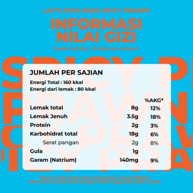 Promo [promo]buy 2 Get 1 Free - Lay's Stax Spicy Prawn 70g Diskon 33% ...