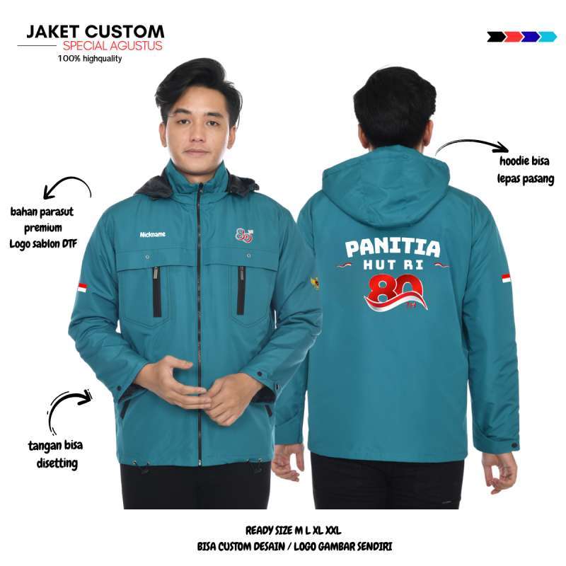 Jual Jaket Panitia 17 Agustus Custom Hut Kemerdekaan Ri Parasut Climber ...