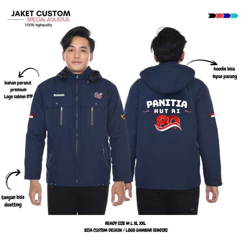 Jual Jaket Panitia 17 Agustus Custom Hut Kemerdekaan Ri Parasut Climber ...