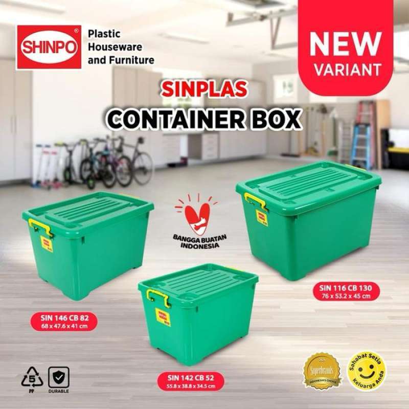 Jual Container Box Cb 52 Liter Shinpo Sinplas Warna Caravan Kontainer ...