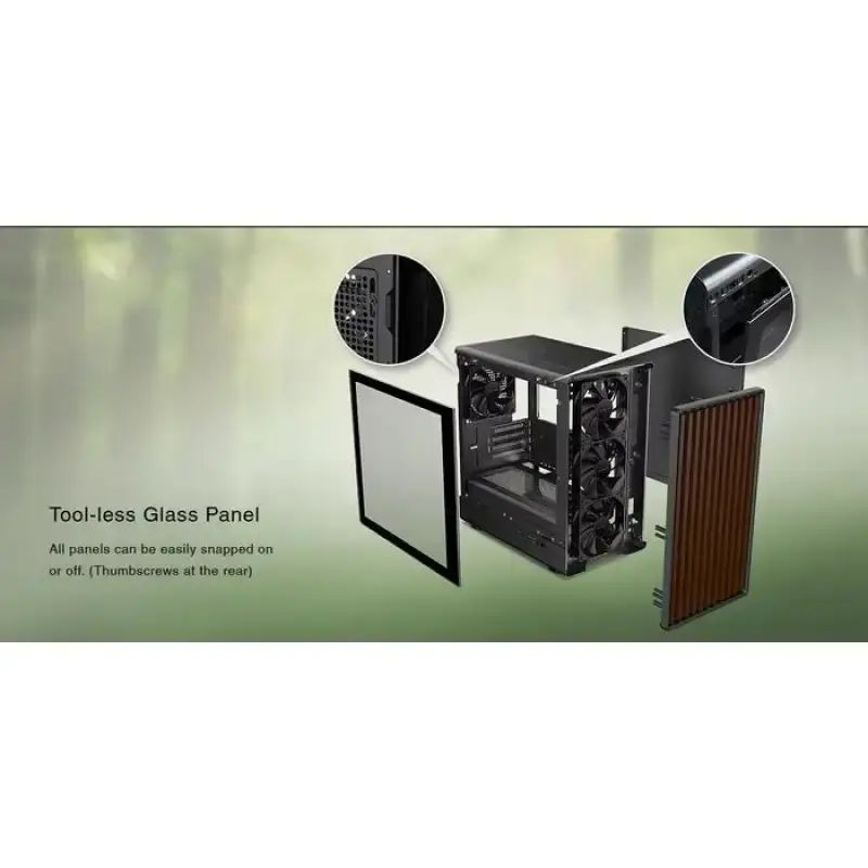 Jual Tecware Timber M Tg Case Casing Pc Komputer Micro M-atx - Front ...