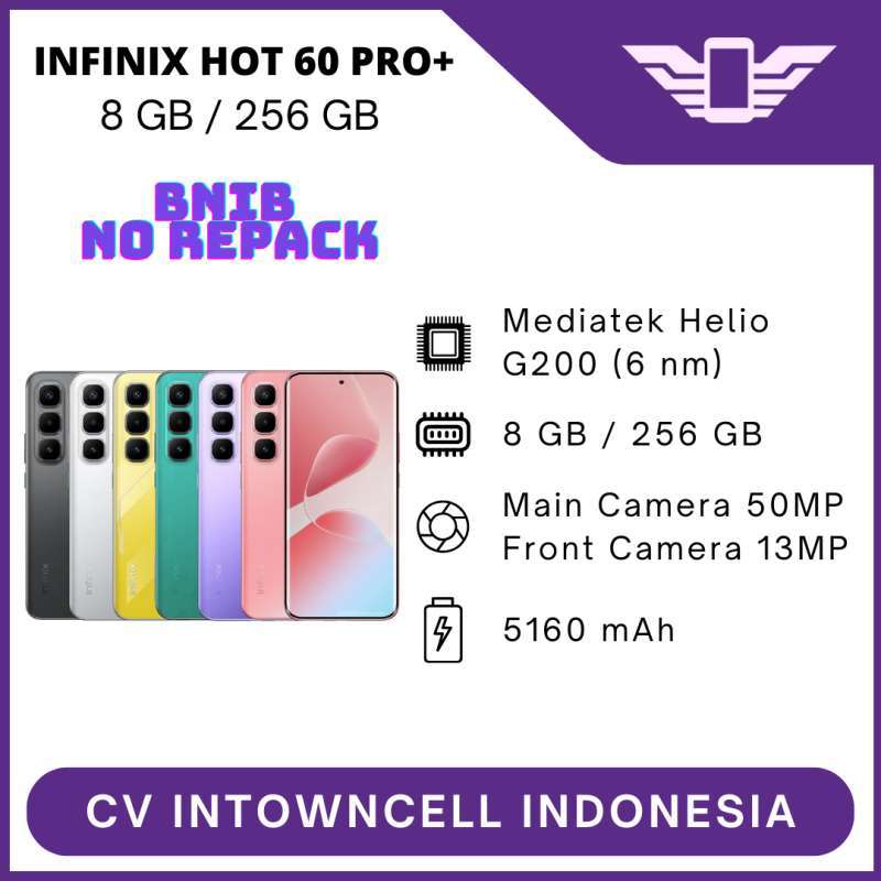 Jual Infinix Hot 60 Pro+ 8/256gb Garansi Resmi - New Di Seller Cv ...