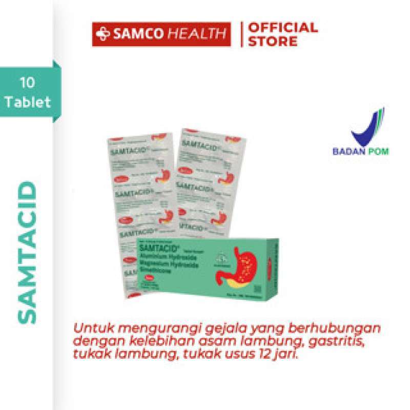 Jual Samco Samtacid Box | 100 Kapsul | Obat Sakit Maag & Asam Lambung ...