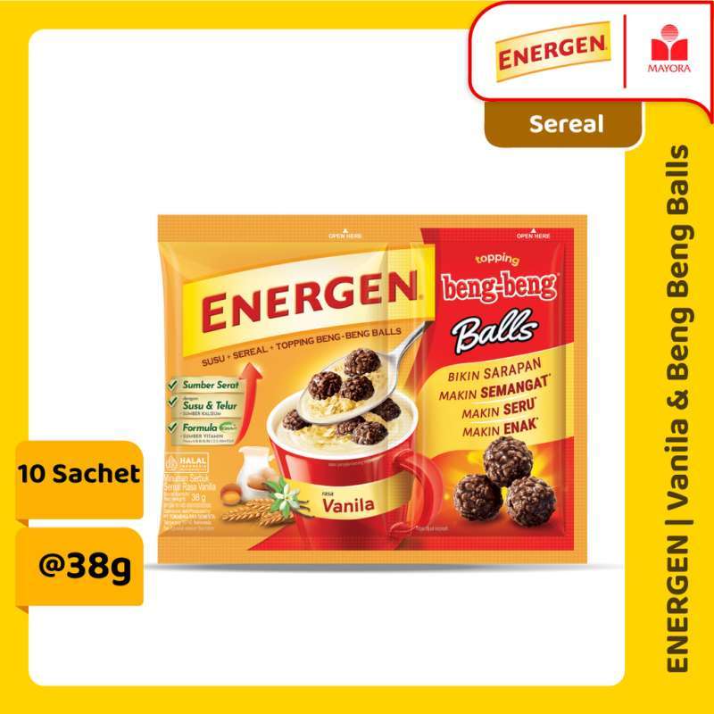 Promo Energen Vanila With Topping Beng Beng Balls Diskon 10% Di Seller ...