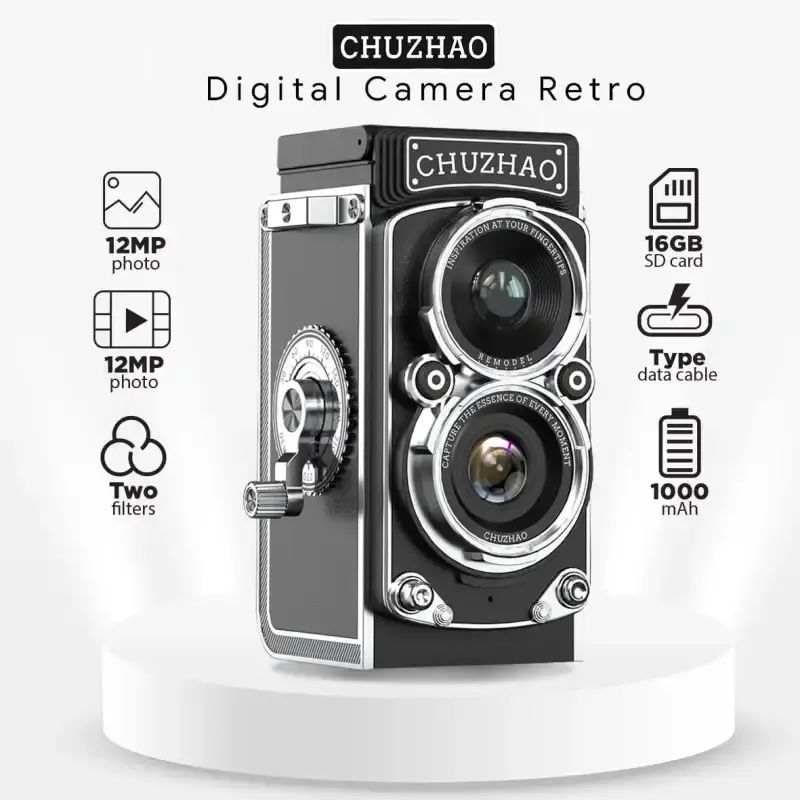 Promo Chuzhao Mini Retro Digital Camera Compact Vintage Portable ...