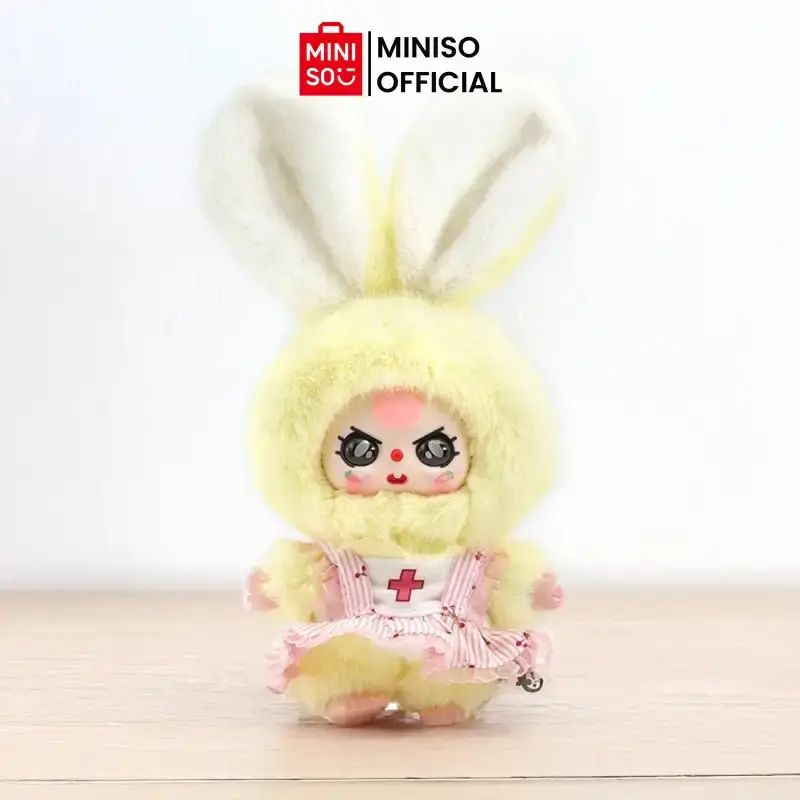 Promo Miniso X Baby Three Bunny Vinyl Plush Toy Blind Box Gantungan Tas ...