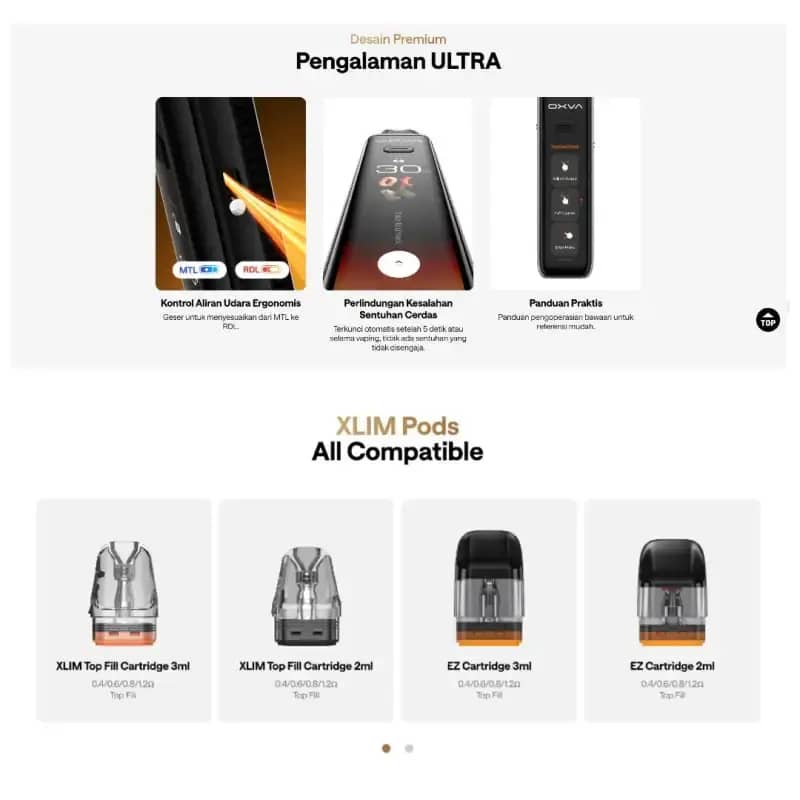 Jual Pod Vape Oxva Xlim 3 Ultra Pod Kit 30W 1500mah Authentic By Oxva ...