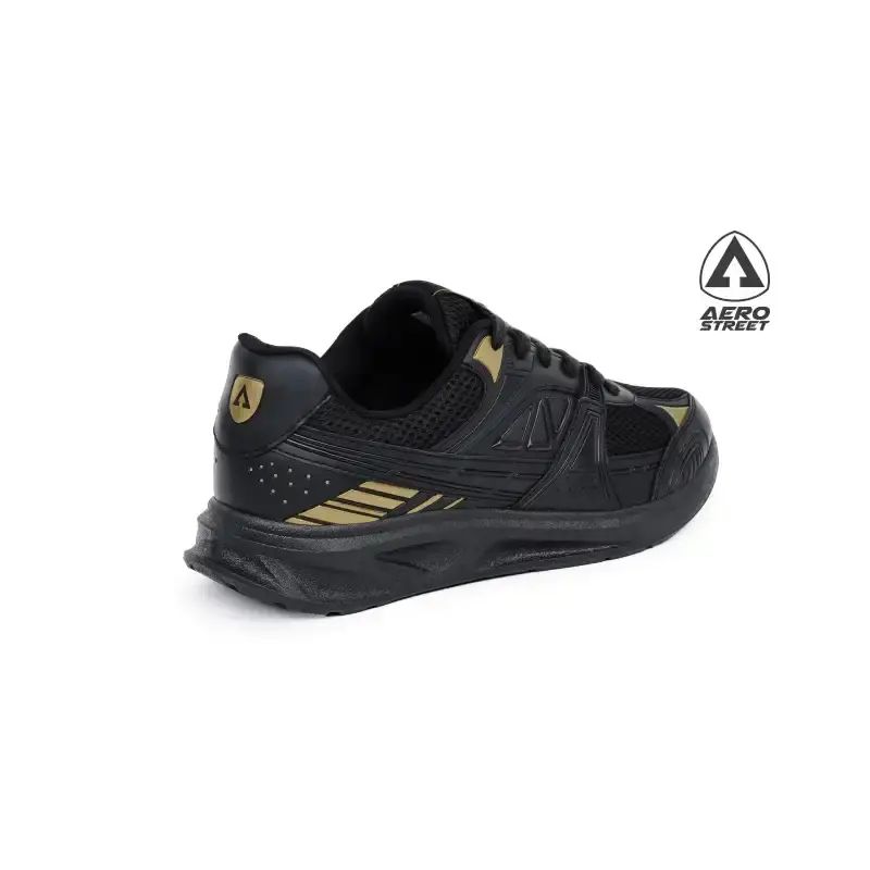 Promo Aerostreet 37-44 Riven Hitam Hitam Emas - Sepatu Sneakers Casual ...