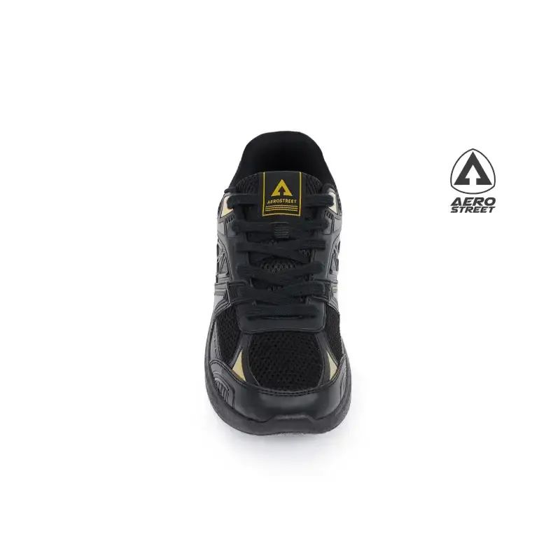 Promo Aerostreet 37-44 Riven Hitam Hitam Emas - Sepatu Sneakers Casual ...