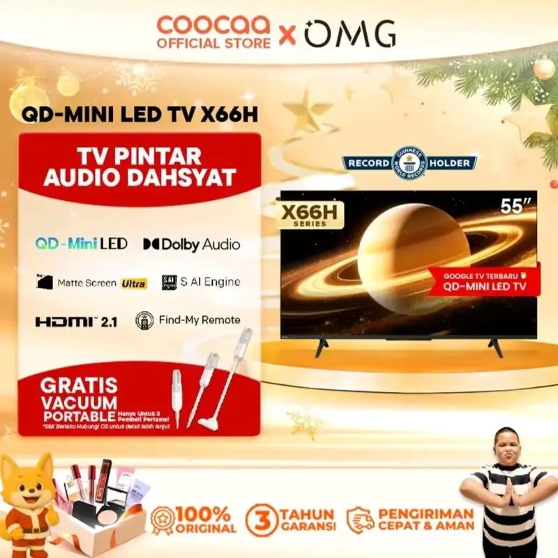 Jual Coocaa 55x6hh Qd Mini Led Tv 55 Inch Digital Smart Google 4k Uhd ...