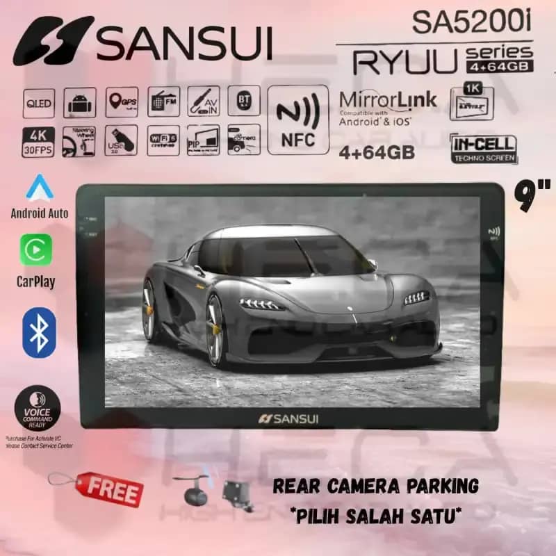 Jual Sansui Ryuu Gen3 Qled Nfc 4/64 GB Android G3 9 Inch Sa-5200i Head ...