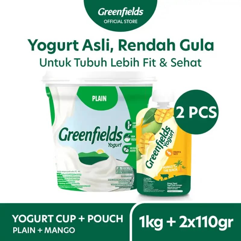 Yogurt Plain 1 Kg Greenfield Gratis Ongkir 🏷️ Harga Murah Maret 2026