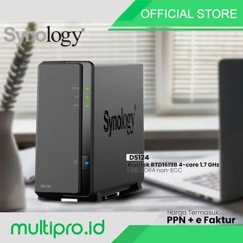 Jual Synology Ds124 Diskstation 1-bay Nas Server Storage Cloud Ds 124 ...