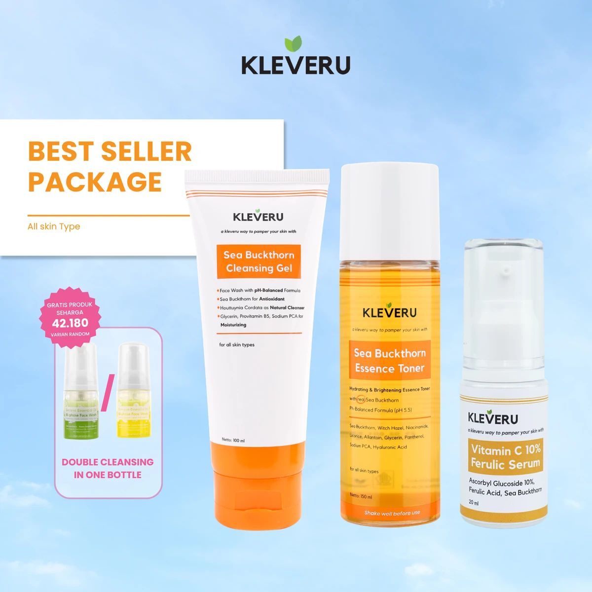 Promo Best Seller Package – Sea Buckthorn Cleansing Gel, Sea Buckthorn ...