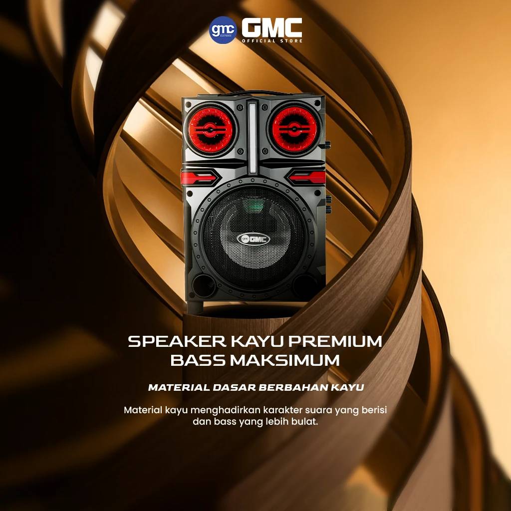 Jual Gmc Speaker 897q – Bluetooth Karaoke Speaker 6,5” – 85w, Bluetooth ...