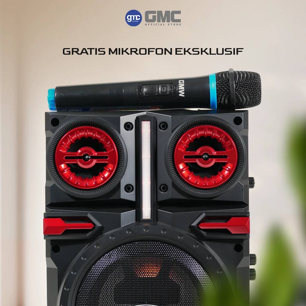 Jual Gmc Speaker 897q – Bluetooth Karaoke Speaker 6,5” – 85w, Bluetooth ...
