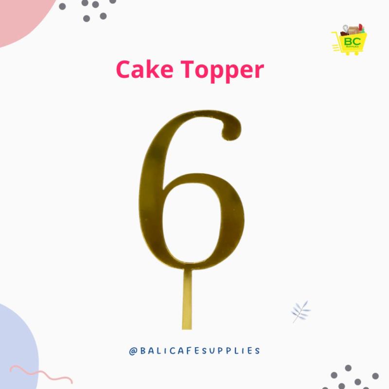 Jual Cake Topper Angka 0-9 Warna Gold - 5 Di Seller Bali Cafe Supplies ...