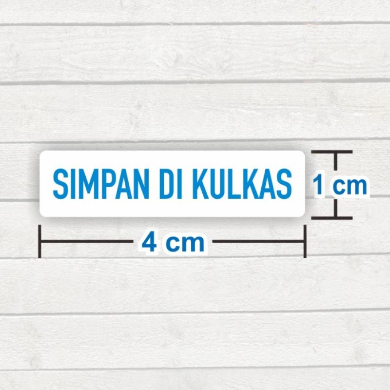 Promo Sticker Keep Refrigerated Stiker Label Vinyl Simpan Di Kulkas 4 X ...